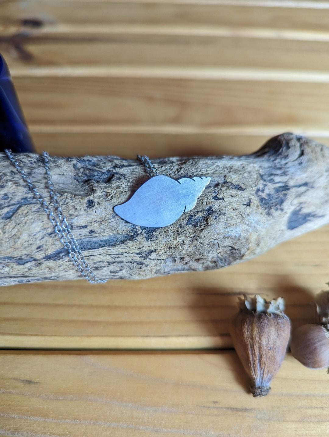 Seashell Pendant, Alchemy Symbols, Water Element Necklace, Druid ...