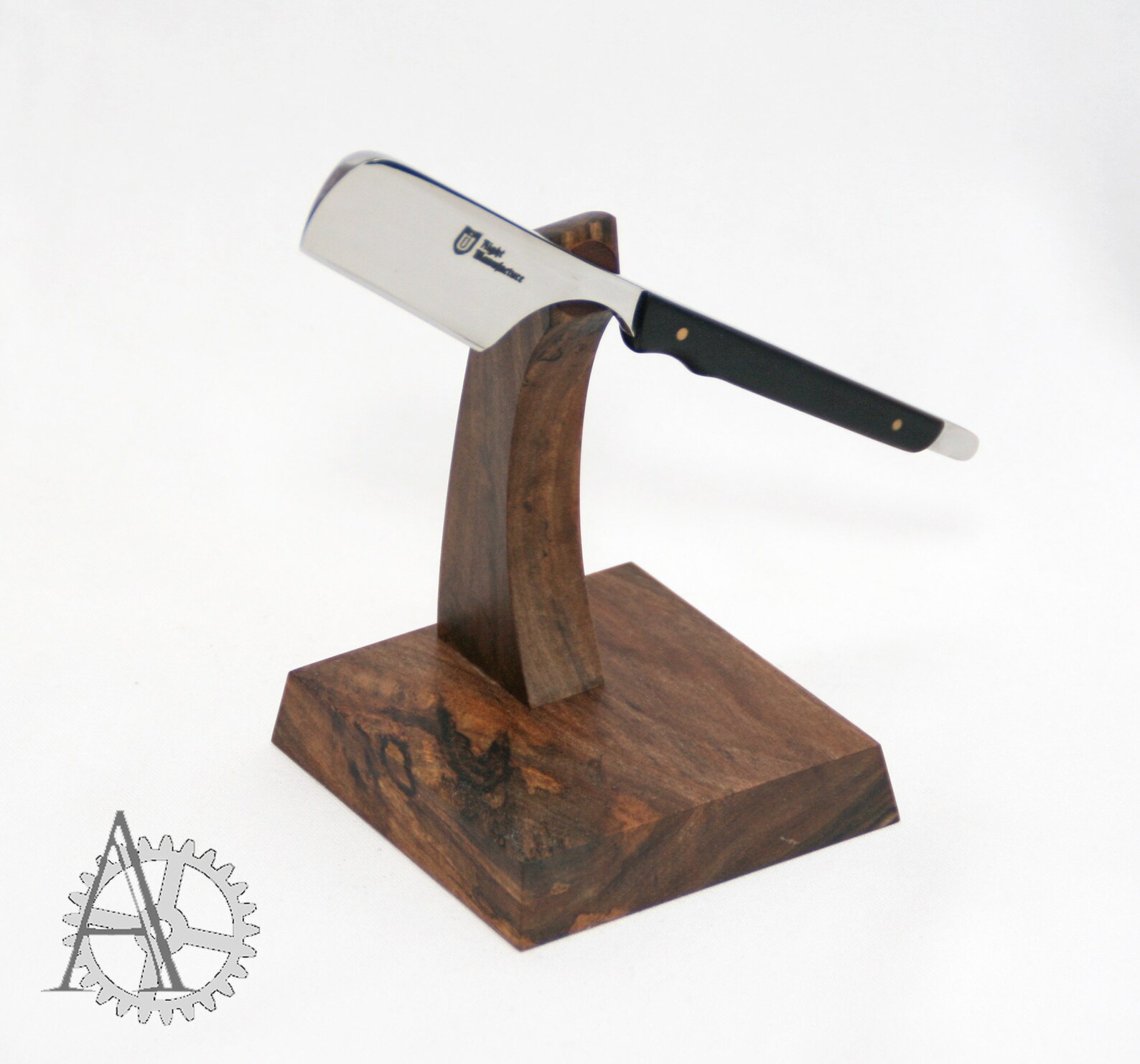 The walnut wood razor holder. Vertical kamisori stand. Wooden | Etsy