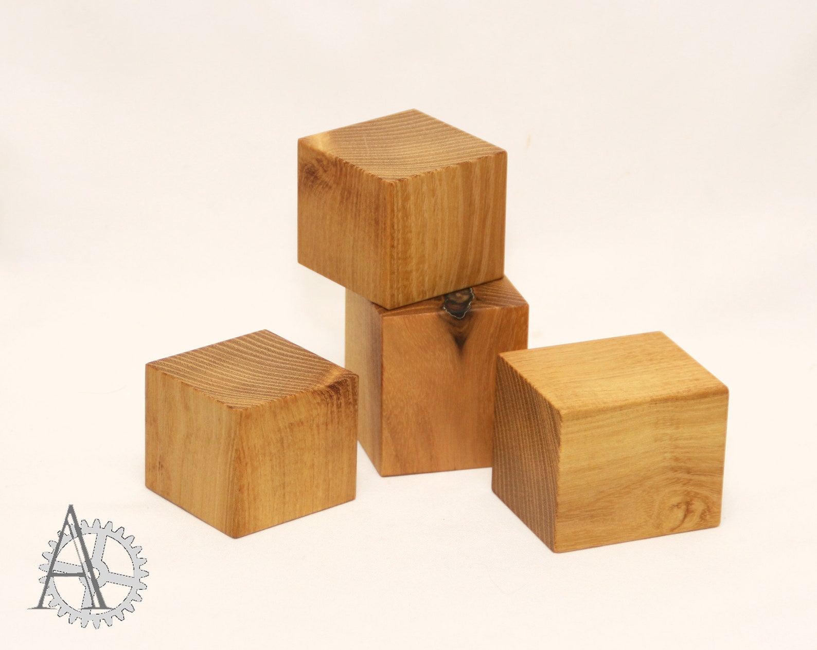 Small Black Locust Wood Display for Collectible Items. Wooden Plinth ...