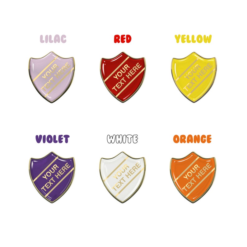 Create Your Own School Shield/bar Pin Badge - Etsy UK