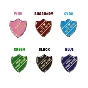 Create Your Own School Shield/bar Pin Badge - Etsy UK