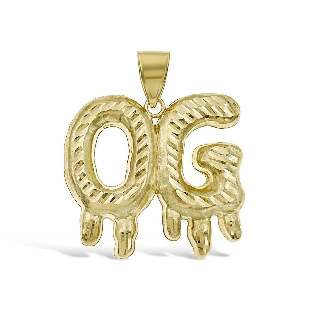 OG Original Gangster Pendant 10k Gold Mens Charm 1.2 - Etsy