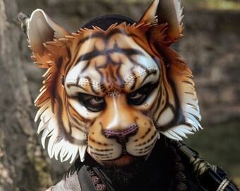 Tiger Furry Mask - Etsy