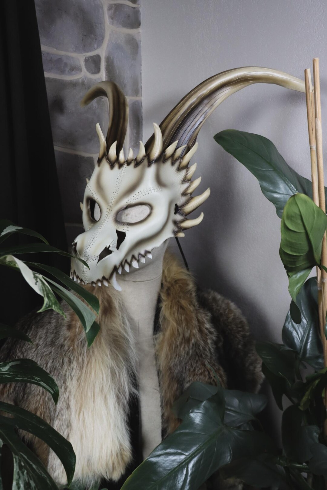 Dragon Skull - Leather Mask for LARP GN Roleplay Cosplay Furry - Etsy
