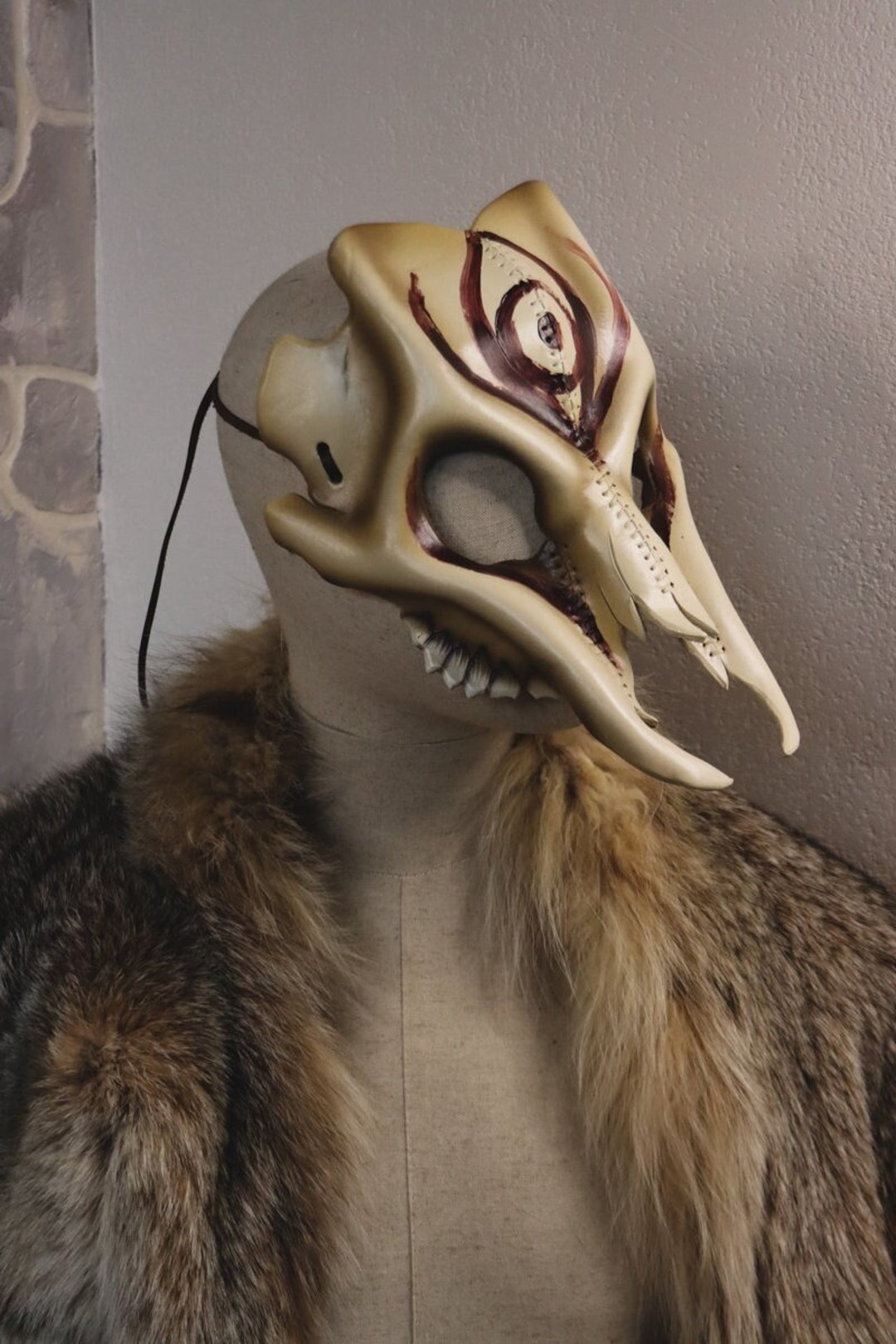 Deer/doe Skull Leather Mask for Larp LARP Roleplay Cosplay Furry - Etsy