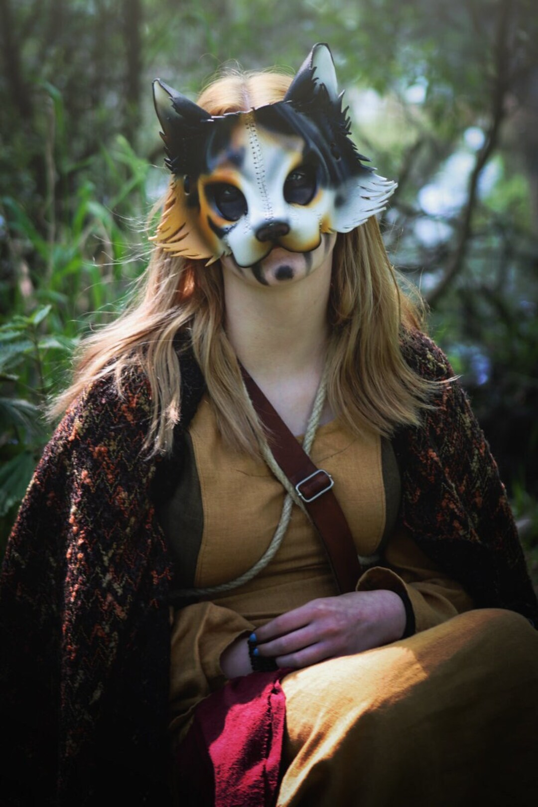 Tricolor Cat Leather Mask for Larp LARP Roleplay Cosplay Furry - Etsy