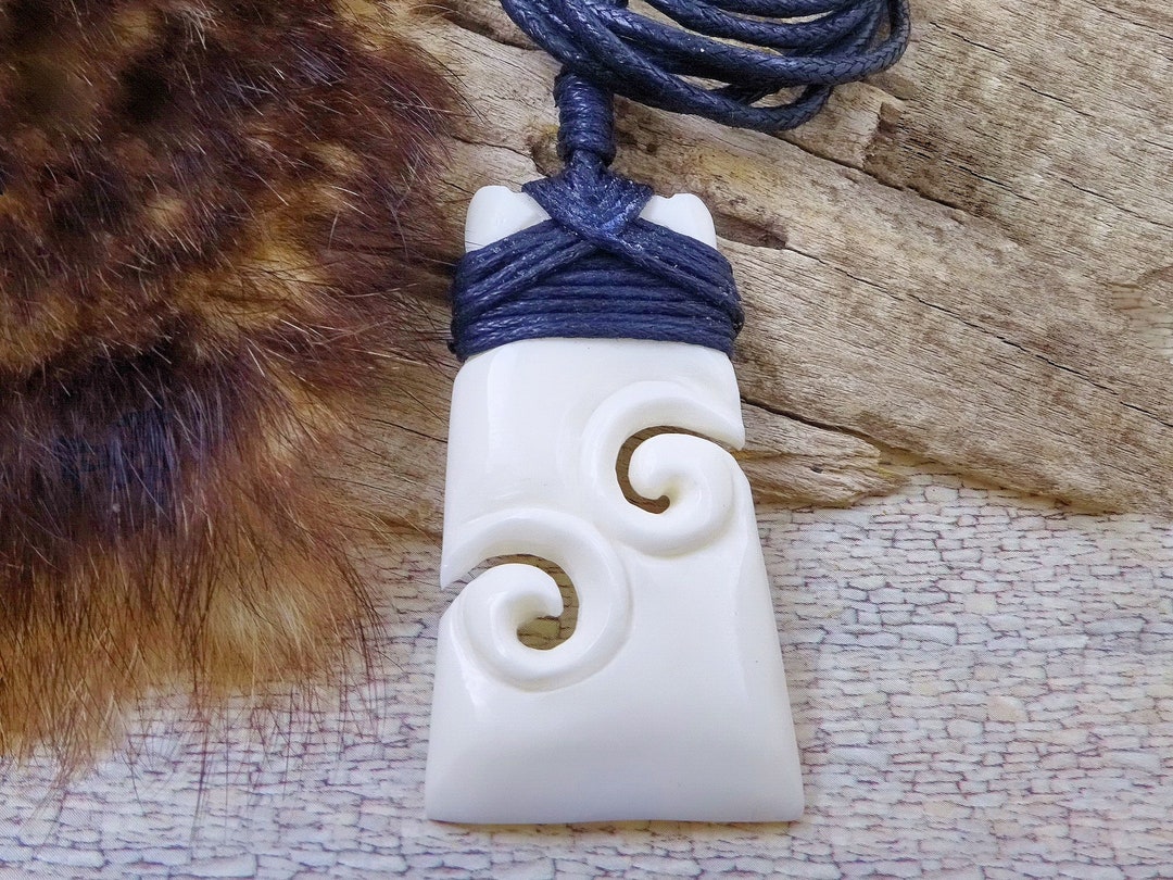 Maori Toki Koru Wave Pendant Necklace Surfer Charm - Etsy