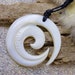 Koru Spiral Pendant Necklace MOP Shell Good Luck Beach Jewelry - Etsy