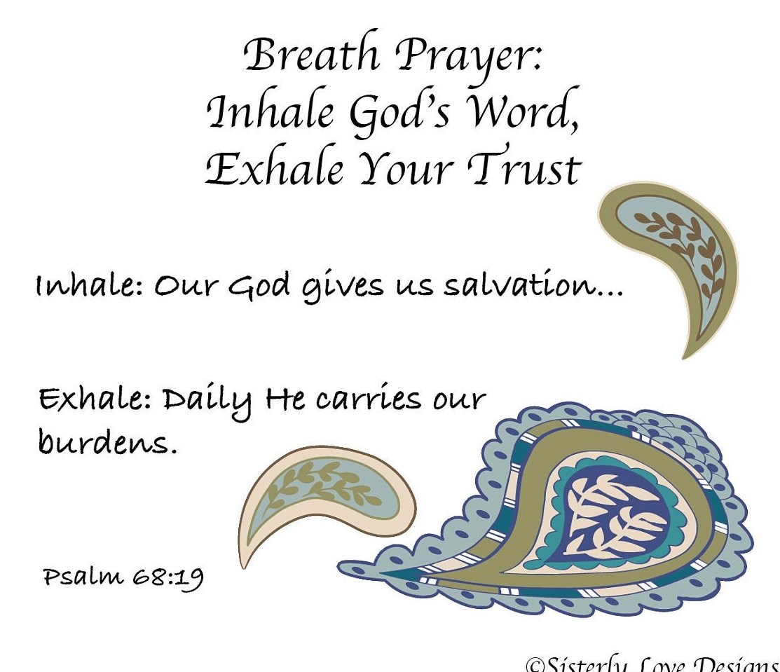 God Cares Digital Breath Prayers, Downloadable Bible Verse Cards ...