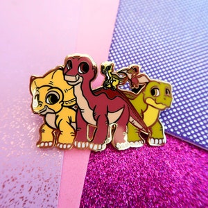 LBT Gang Dinosaurs Enamel Pin Littlefoot Cera Ducky Petrie Spike Great ...