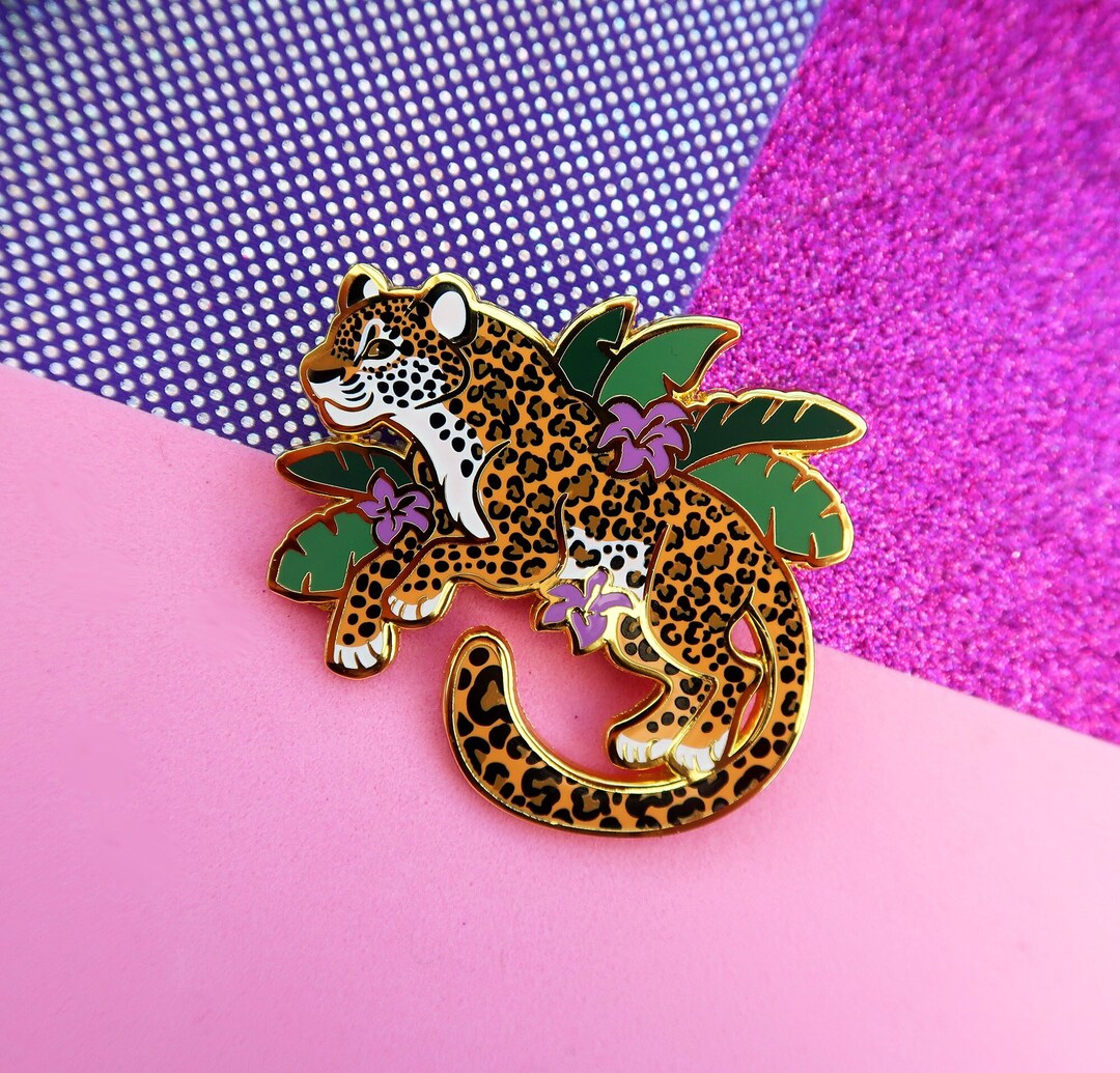 Jaguar Enamel Pin Big Cat Animals Zoo - Etsy
