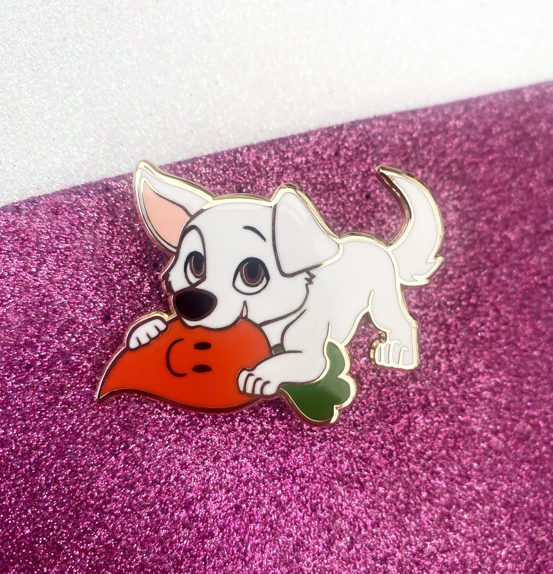 Bolt Cute Puppy Carrot Dog 00s Nostalgia Pin Childhood German Sheperd ...