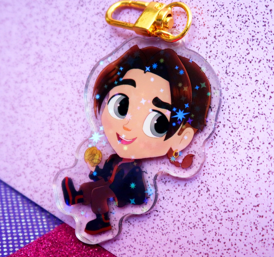 Jim Hawkins Treasure Charm Keyring Keychain Sparky Holographic Stars ...