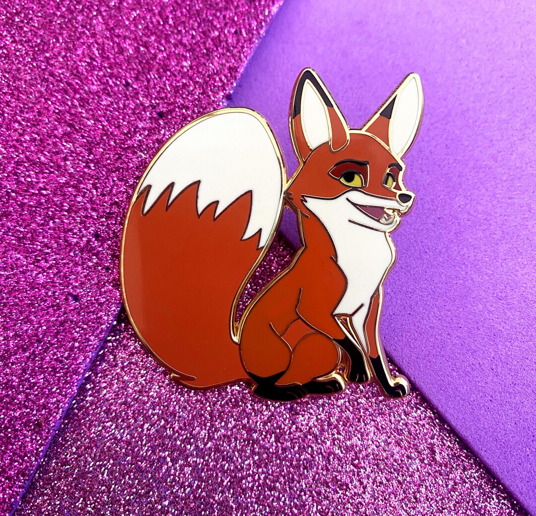 Fink Fox Robot Enamel Pin Cartoon Animation Enamel Pin - Etsy