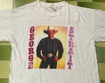 George Strait Shirt Vintage - Etsy