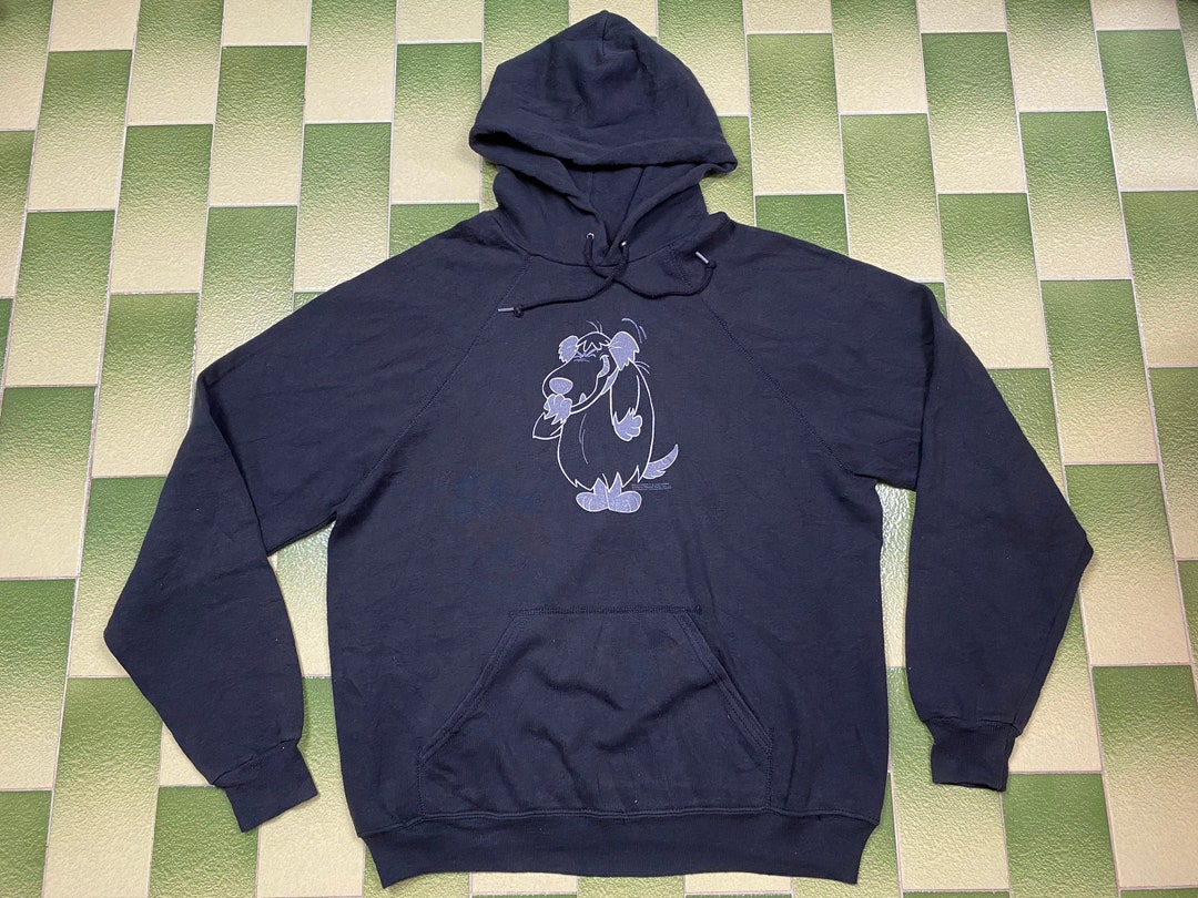 Vintage MUTTLEY Wacky Races Hooded Sweatshirt Double Sided Print Pouch ...