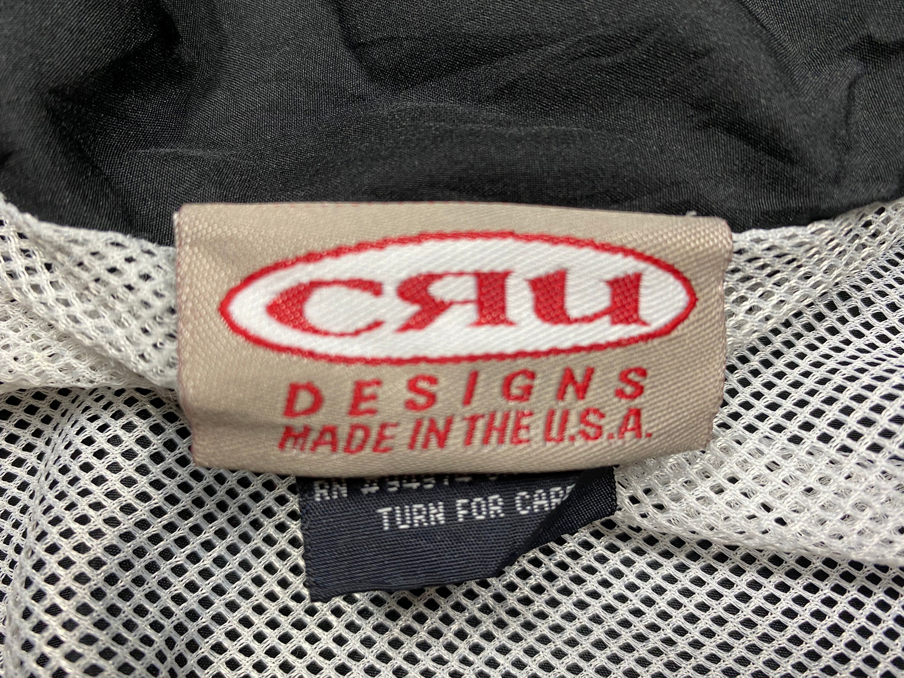 CRU Designs Tapered Logo Full Zip Windbreaker Jacket Sewn | Etsy