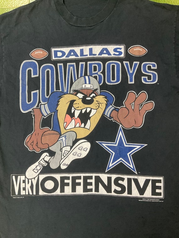 Vintage 1993 Warner Bros Taz Very Offensive NFL Dalla… - Gem