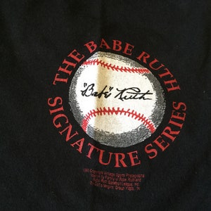 Vintage 1994 Babe Ruth Signature Series Limited Edition T-shirt MLB ...
