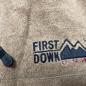 First Down Full Zip Fleece Jacket Fits Size M-L - Etsy
