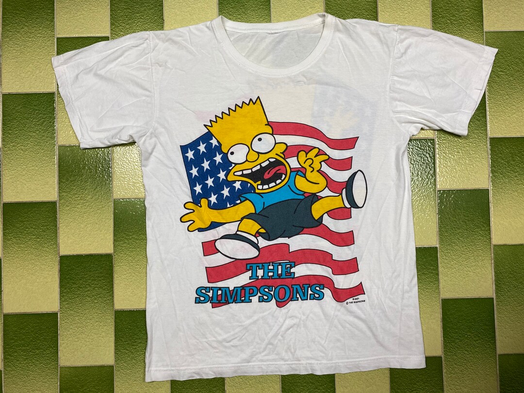 Bart Simpson Double Sided Print T-shirt Vintage the Simpsons Tee Shirt ...