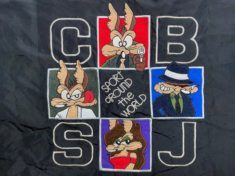 CBSJ Sport Coyote Cartoon Full-zip Windbreaker Jacket Fits - Etsy