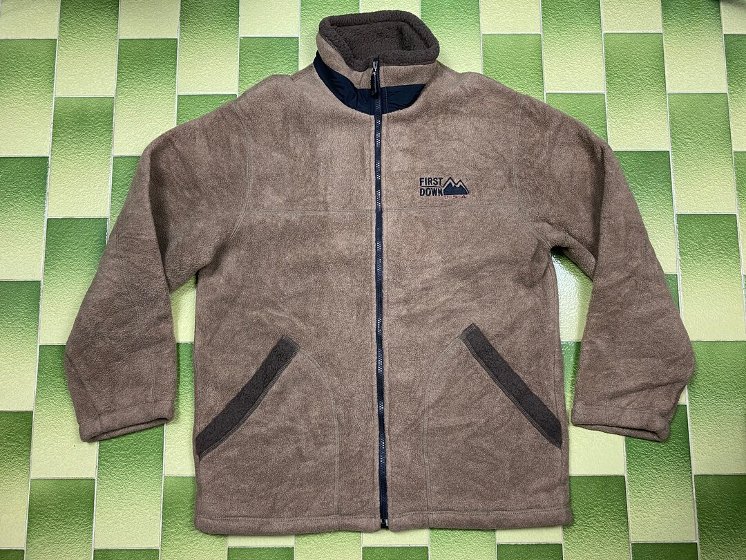 First Down Full Zip Fleece Jacket Fits Size M-L - Etsy