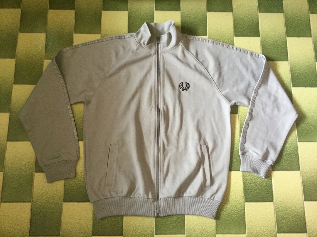 Fred Perry Tracksuit Jacket With Reflective Logo and Stripes - Etsy