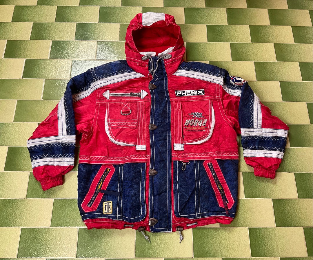 Phenix Norge Norwegian Alpine Ski Team Jacket With Packable Hood Full ...