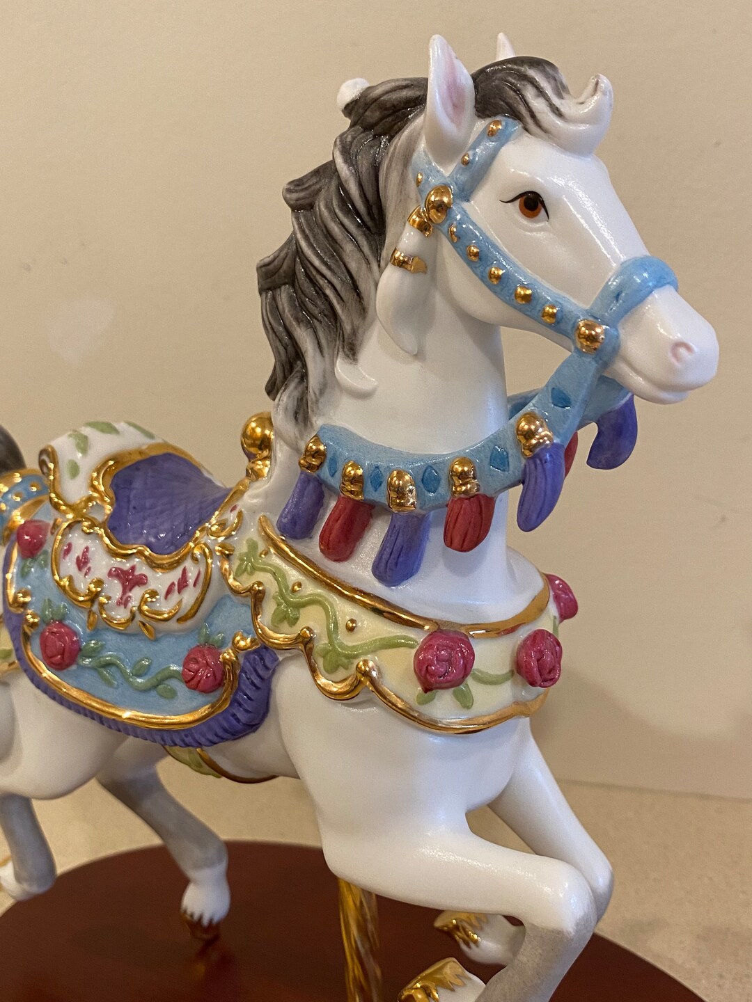 Lenox 2005 Rose Jumper Carousel Horse 8.25"h 8.5"l Limited Edition - Etsy