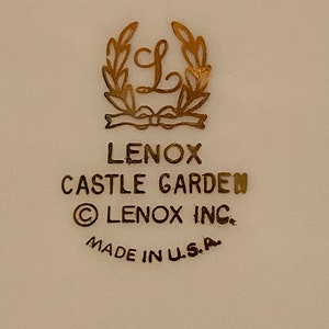 Lenox Castle Garden One Place Setting 5 Pcs. 6 Sets Are Available - Etsy