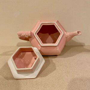 Starfish Pink Teapot Hall Pottery Hexagon 5"h 9.5"l 7"w - Etsy