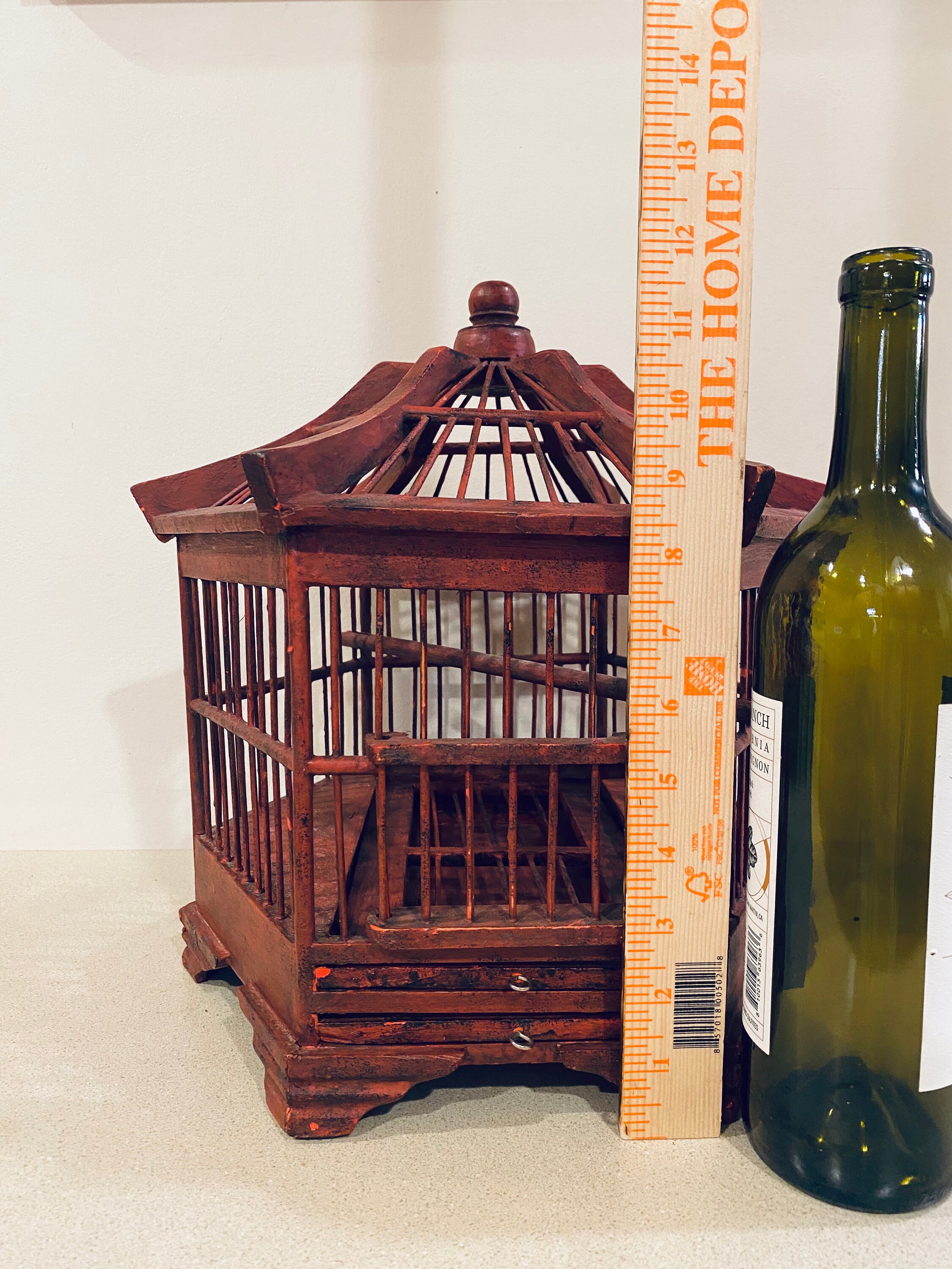 All Wood Hand Crafted Hexagon Bird Cage 12.75"h 13.5"w - Etsy