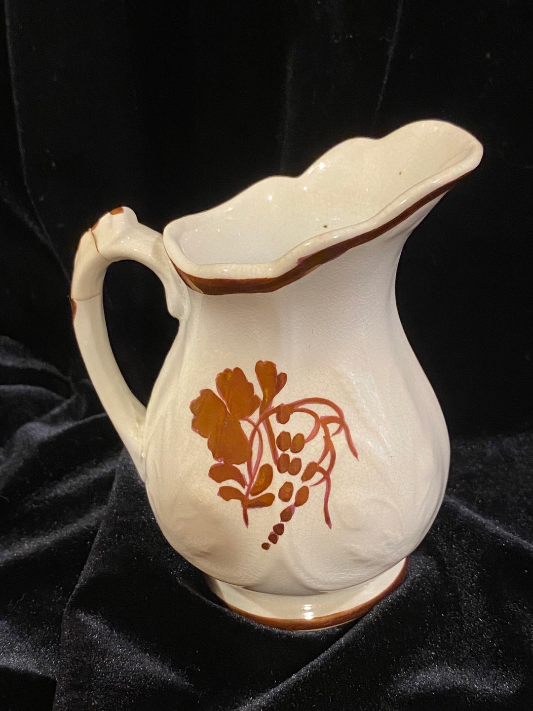 Antique 1870s Clementson Brothers Royal Patent Hanley England Stoneware ...