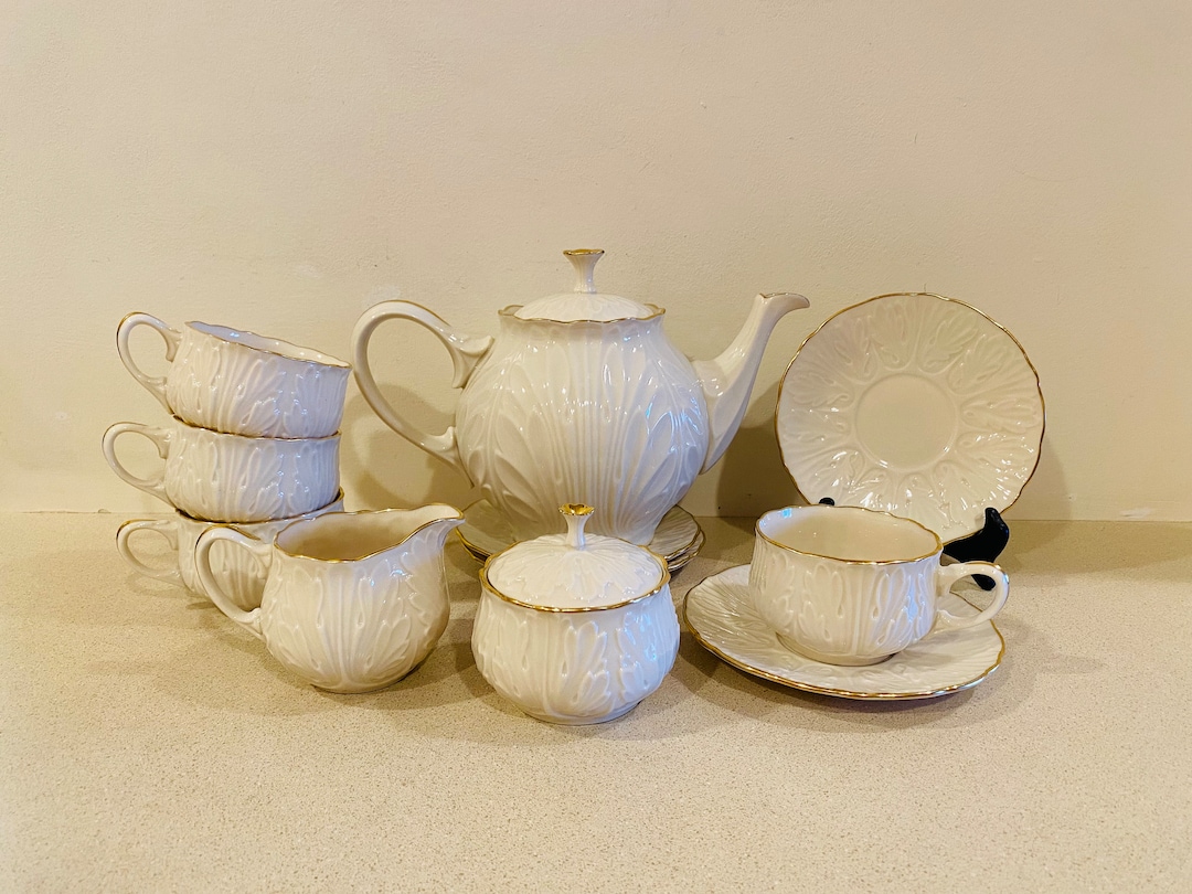 Vintage Lenox Cottage Tea Set for 4 Discontinued 15pcs 24K Gold - Etsy