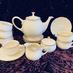 Vintage Lenox Cottage Tea Set for 6 Discontinued 15pcs 24K Gold - Etsy