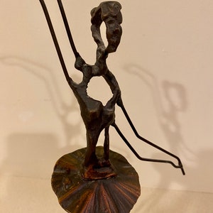 Modern Brutalist Bronze Ballerina Sculpture Alberto Giacometti Style 15 ...