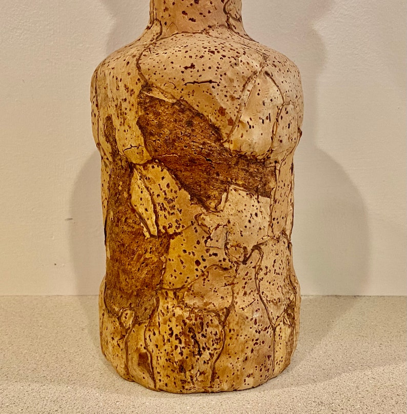 Extremely Rare Vintage Italian Cork Bark Liquor Decanter With - Etsy