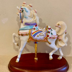 Lenox 1998 Carousel Rainbow Horse 8"h 8.5"l Limited Edition - Etsy