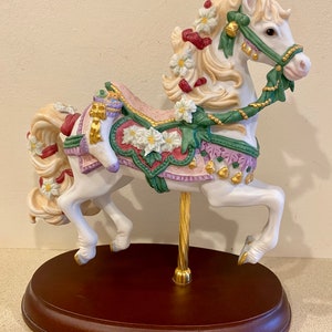Lenox 1993 Christmas Carousel Horse 8h" by 7.5"l - Etsy