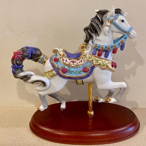 Lenox 2005 Rose Jumper Carousel Horse 8.25h 8.5l Limited Edition - Etsy