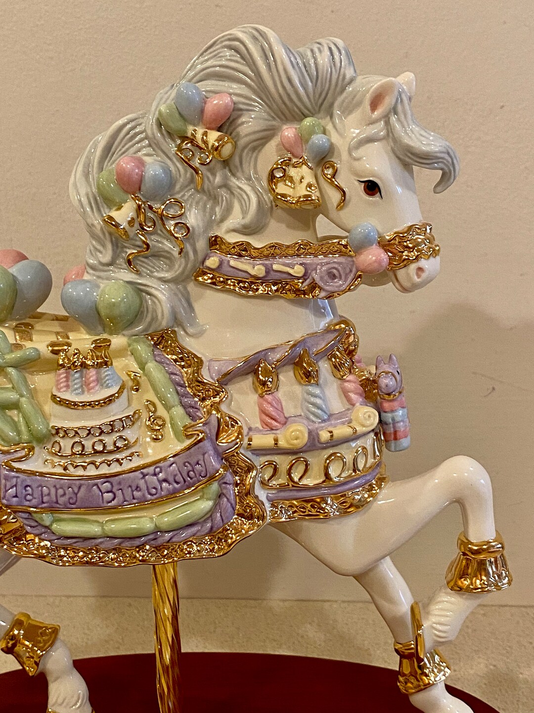 Lenox Happy Birthday 2007 Carousel Horse 9"h 9"l - Etsy
