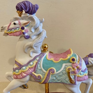 Lenox 1990 Carousel Horse Charger 9"h 8.5"l - Etsy