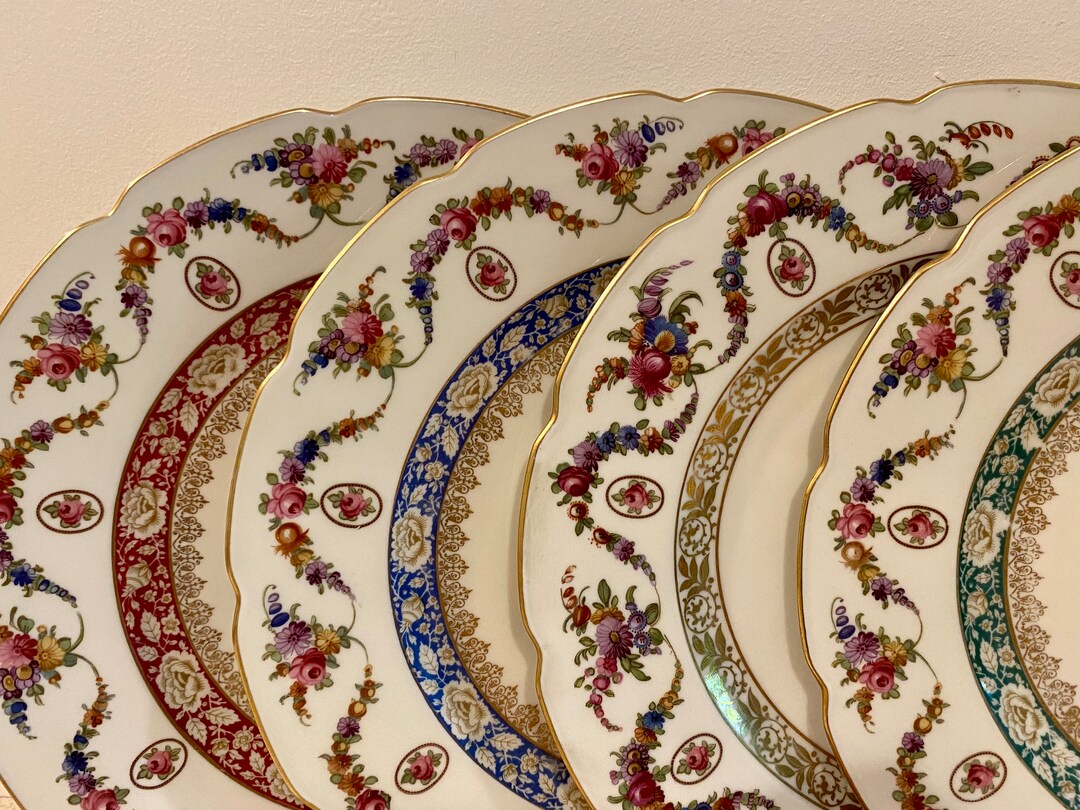 Set of 12 Vintage Bavaria Schumann 10 7/8" Porcelain Dinner Plates ...