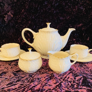 Vintage Lenox Cottage Tea Set for 6 Discontinued 15pcs 24K Gold - Etsy