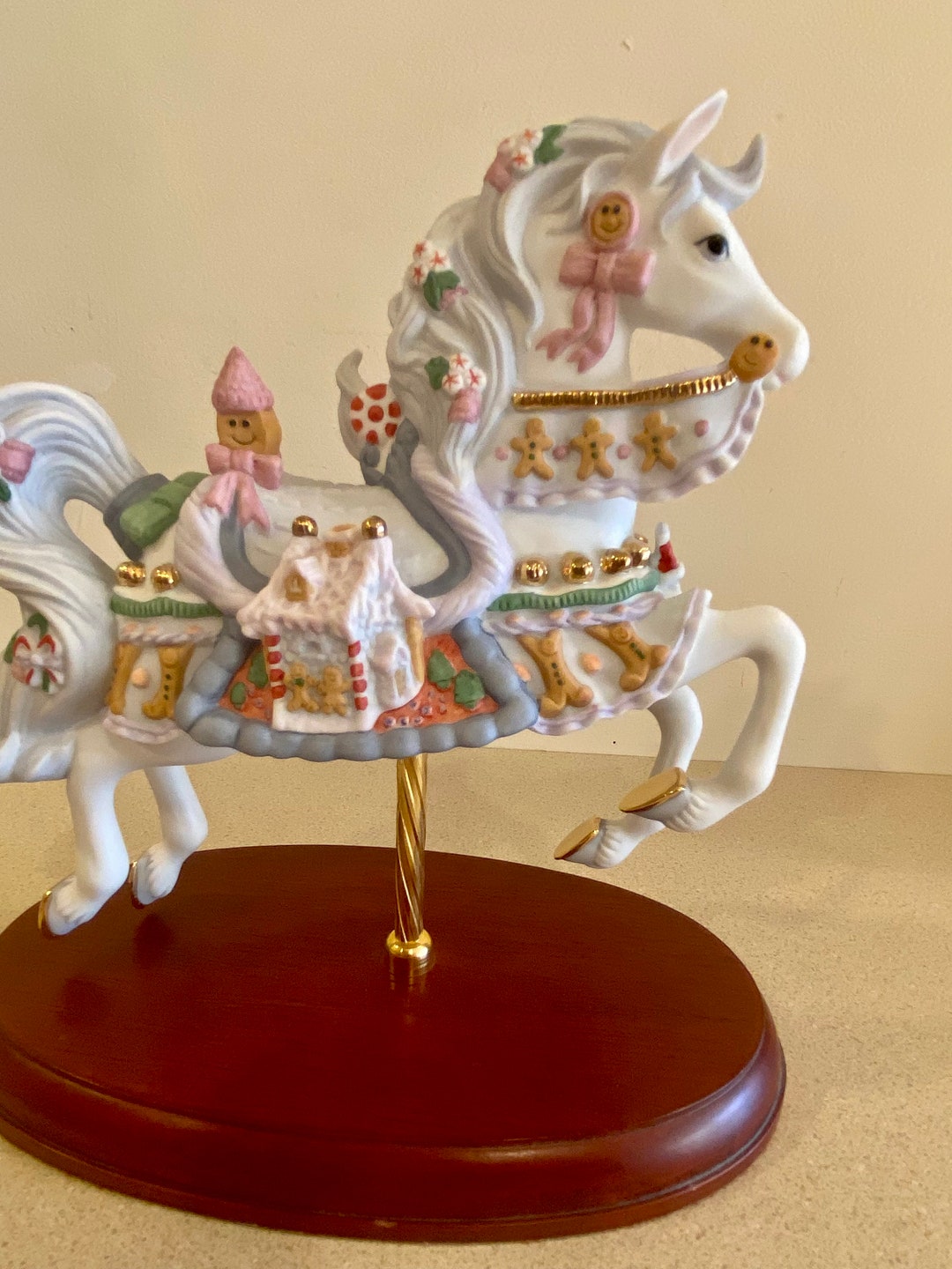 Lenox Carousel Horse 2002 Christmas Gingerbread House 8.25" by 8.25" - Etsy