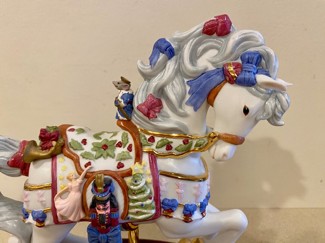 Lenox 2008 Christmas Carousel Horse Nutcracker Ballet 8.25"h 8.5"l ...