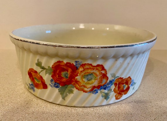 Vintage Halls Superior Quality Kitchenware bowl casserole | Etsy