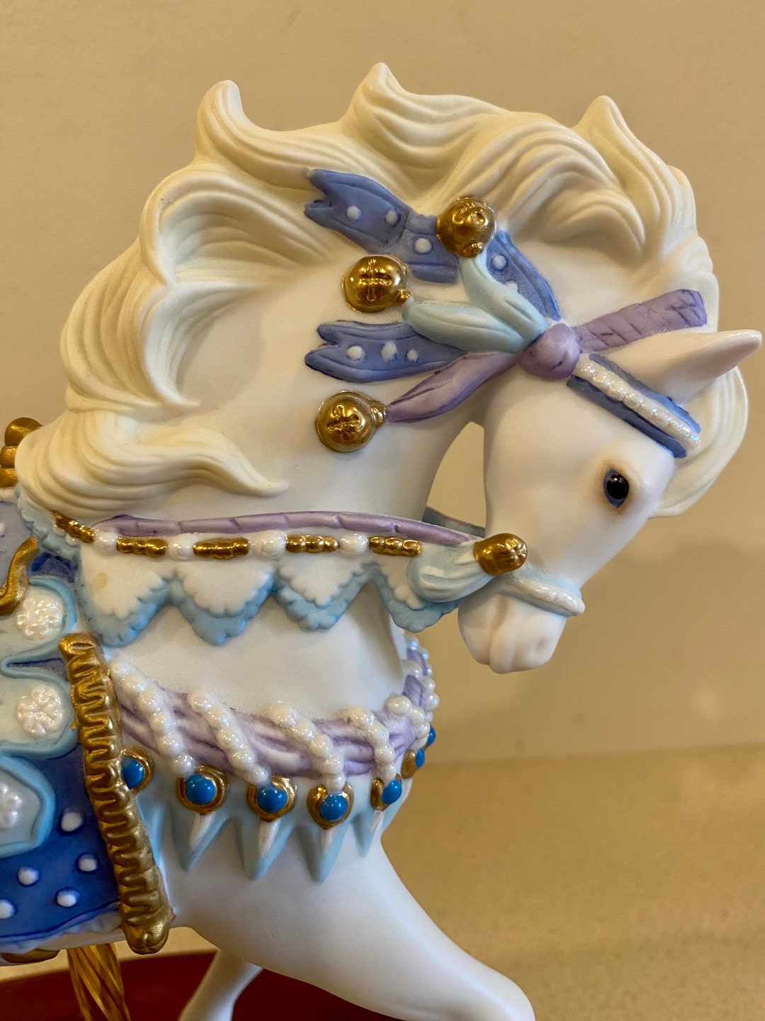 Lenox 1998 Christmas Carousel Horse Snow Man 8"h 8.5"l - Etsy