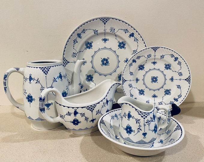 Vintage Denmark Blue Furnivals Limited China Pieces - Etsy